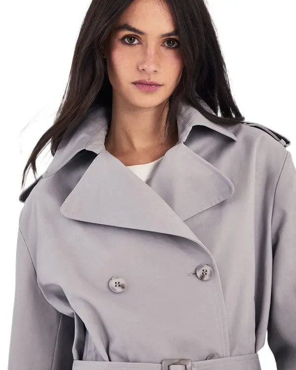 Nasty Gal Double Breasted Short Trench Coat