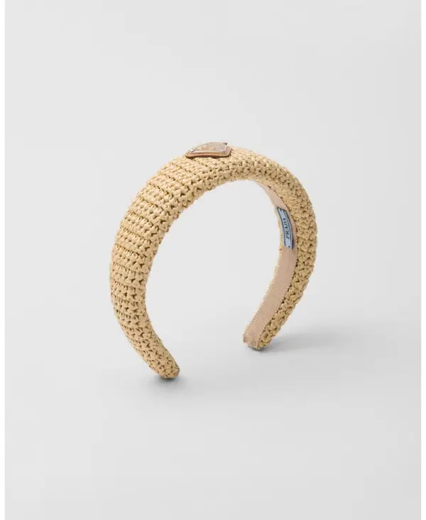 Prada Crochet Headband - Neutral