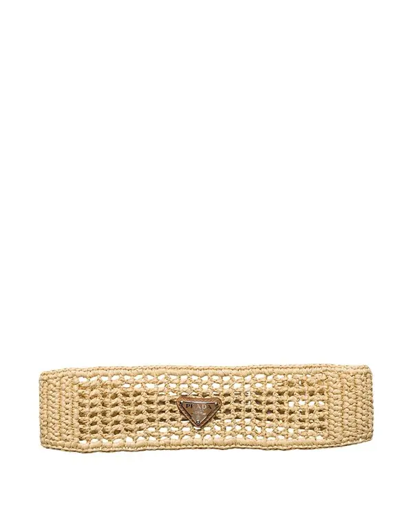 Prada Crochet Hairband - Neutral