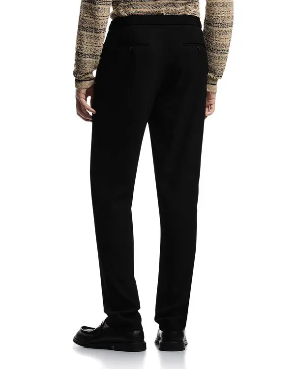 Emporio Armani Regular Fit Gabardine Trousers - Black