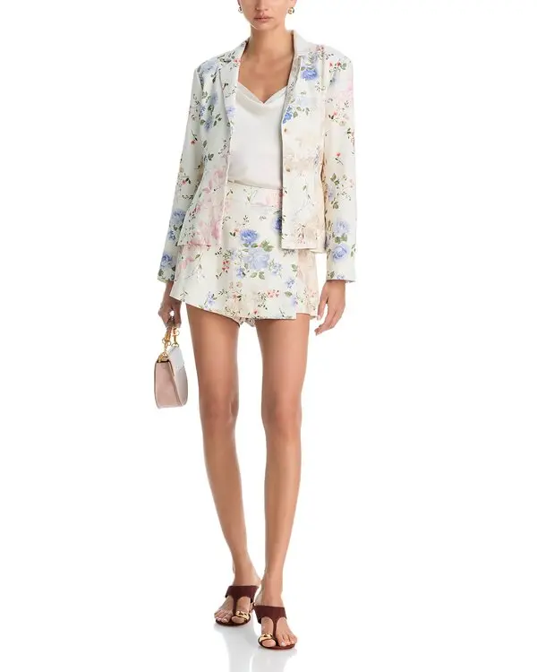 Aqua Floral Skort