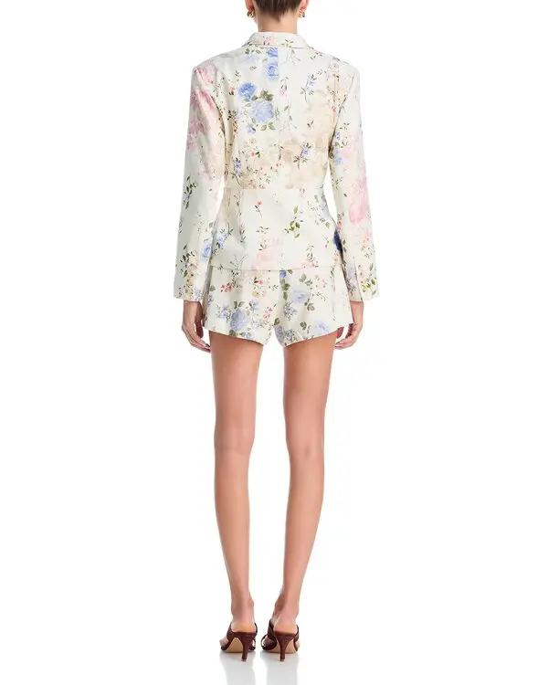 Aqua Floral Skort