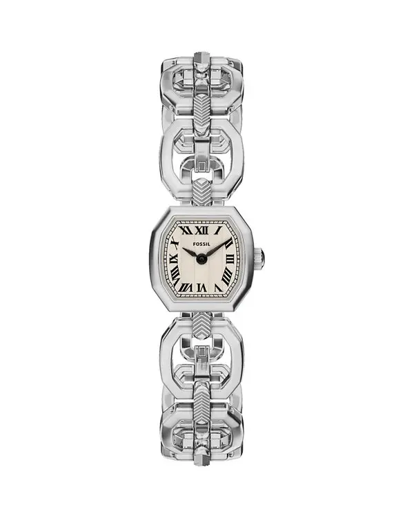 Fossil Harlow Mini Watch, 20mm - Cream/silver