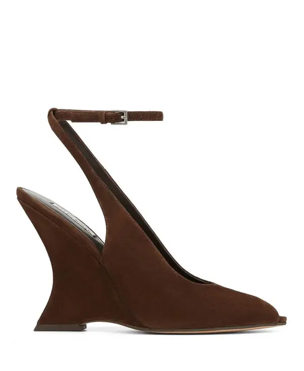 NAKED WOLFE Ronnie Wedge Heels - Brown