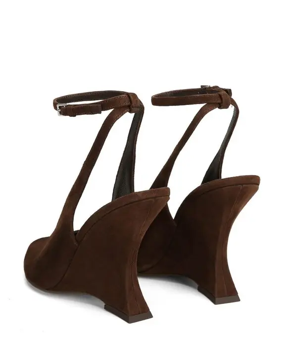 NAKED WOLFE Ronnie Wedge Heels - Brown