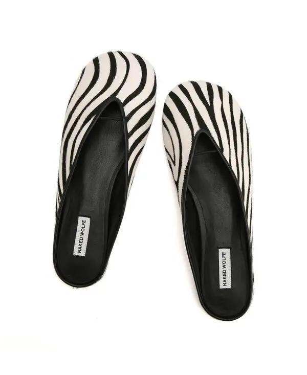 NAKED WOLFE Pippa Studded Ballet Flats