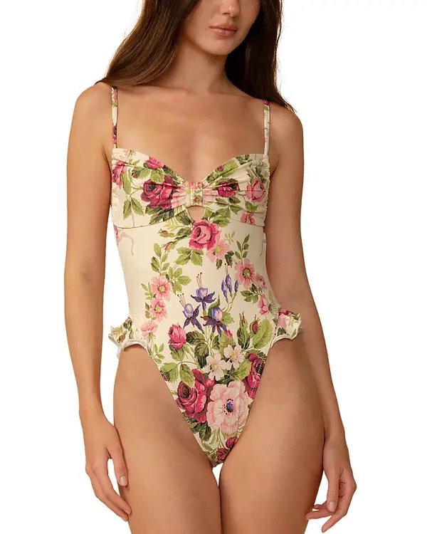 MONTCE Devin Ruffle One-piece Swimsuit - Bouquet