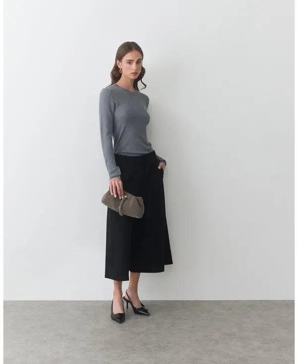 Cuyana Suede Mini Dia Bag - Clay