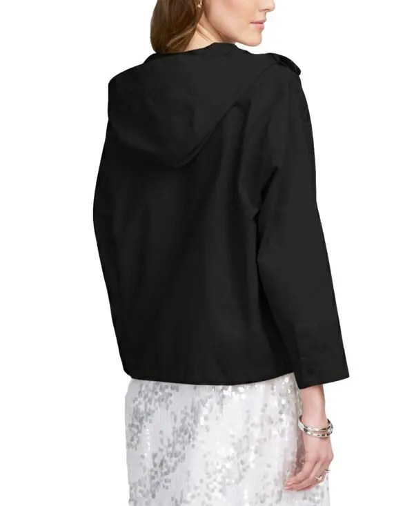ELLE COLLECTION Hooded Cropped Parka Jacket