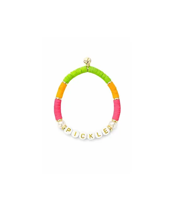 BITS & BOWS Pickle Bracelet - Pink/orange/green/white
