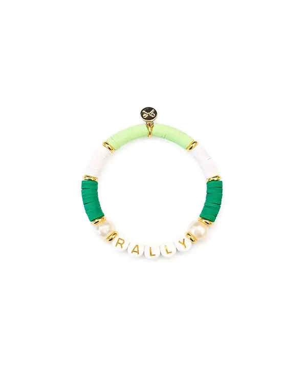 BITS & BOWS Rally Bracelet - Green/white