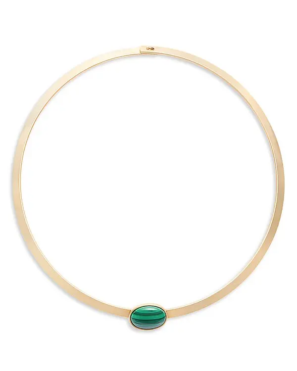JENNIFER BEHR Elaine Collar Necklace - Malachite
