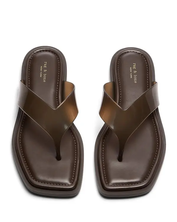 Rag & Bone Gracie Jelly Thong Sandals - Java
