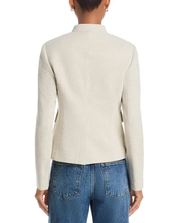 Rag & Bone Mercer Textured Button-detailed Blazer - Grey