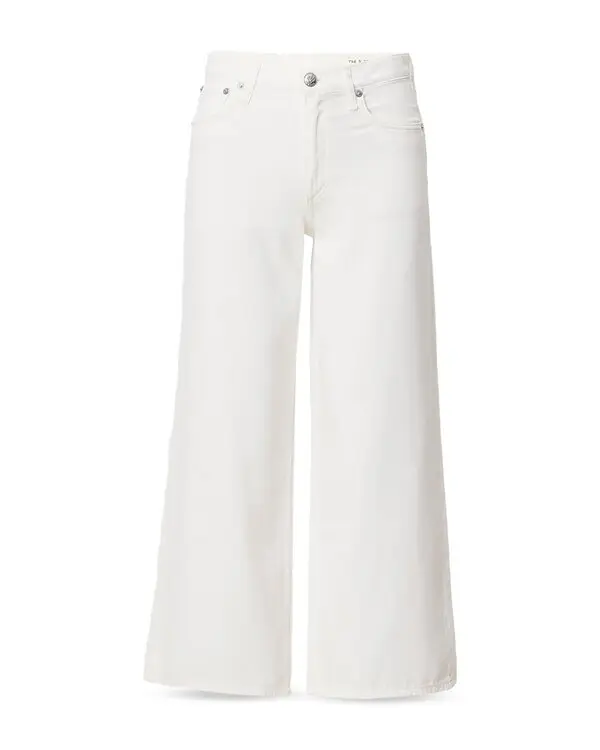 Rag & Bone Featherweight Andi High-rise Wide-leg Jeans - White