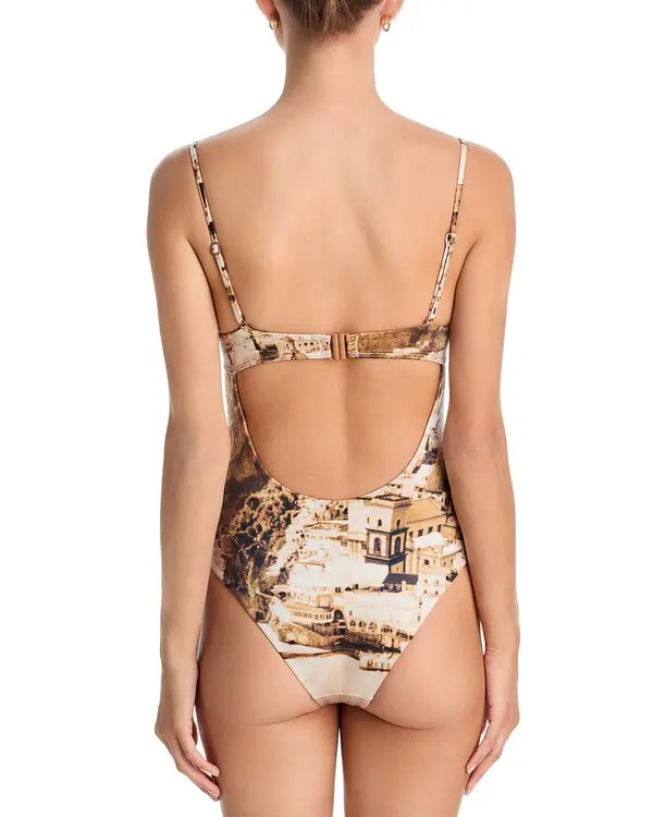 Staud Caroline One Piece Swimsuit