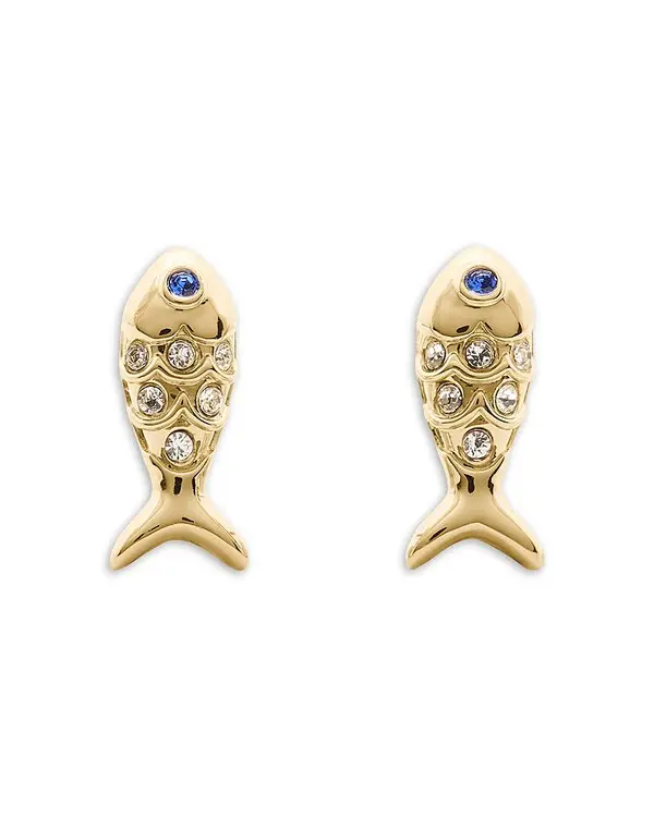 Kate Spade New York Summer Daze Fish Stud Earrings - Clear Multi
