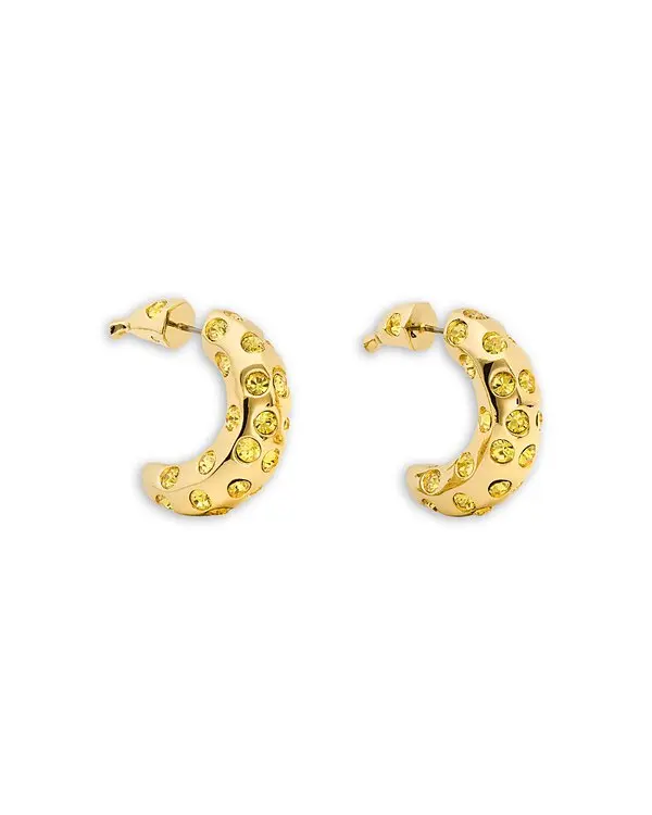 Kate Spade New York Summer Daze Pave Banana Front To Back Earrings - Light Topaz