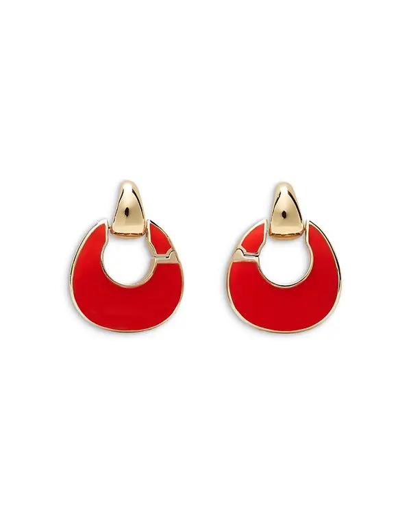 Kate Spade New York Ks Duo Hoop Earrings - Red