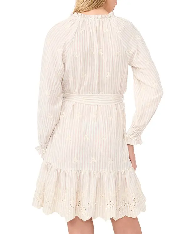 Vince Camuto Ruffled Puffed Sleeve Mini Dress