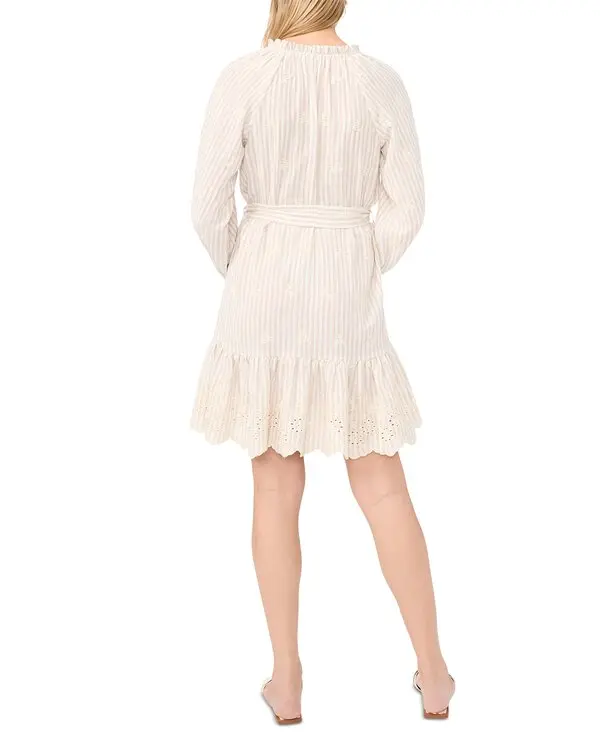 Vince Camuto Ruffled Puffed Sleeve Mini Dress