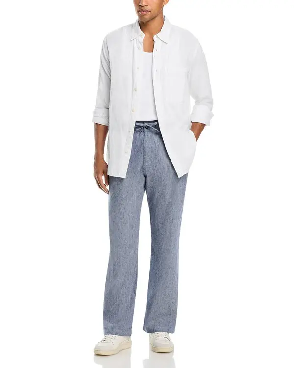 Michael Kors Linen Beach Pants - Midnight