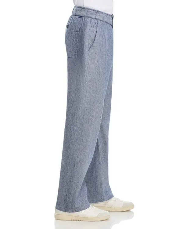 Michael Kors Linen Beach Pants - Midnight
