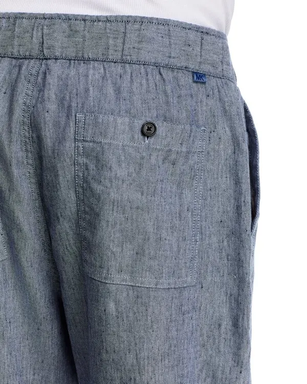 Michael Kors Linen Beach Pants - Midnight