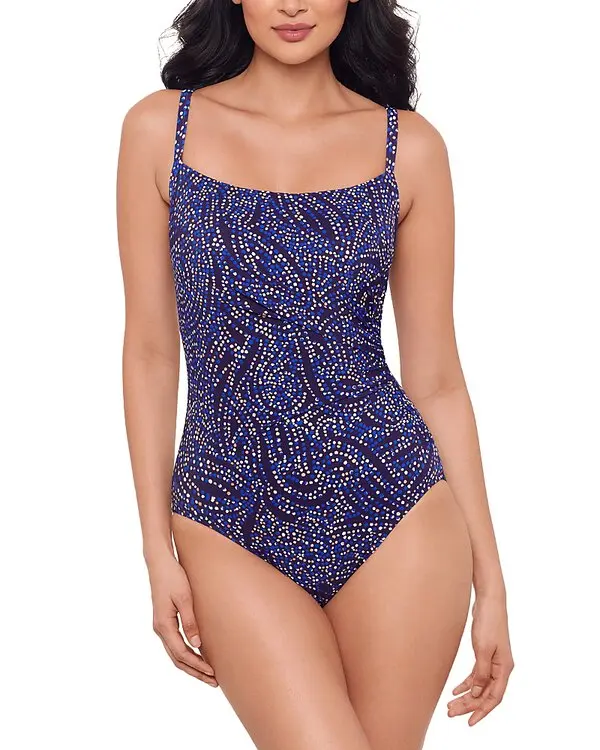 Miraclesuit Spotlight Starr One Piece Swimsuit - Plum Multi