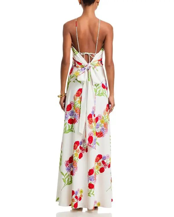 MILLY Leda Maxi Dress - White Multi
