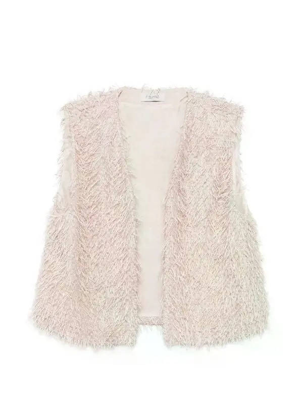 RAME Fringe-detail Sleeveless Jacket