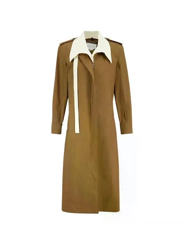 Stella McCartney Double-layer Washed-cotton Trench Coat