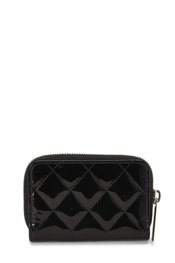 Chanel Patent Leather Brilliant Zip Around Coin Purse