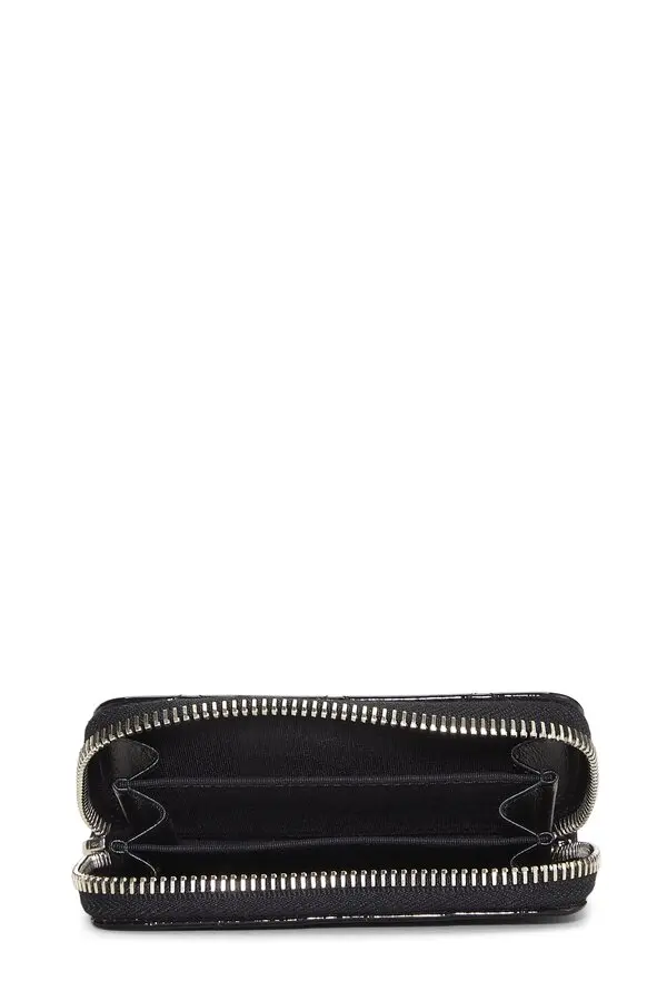 Chanel Patent Leather Brilliant Zip Around Coin Purse