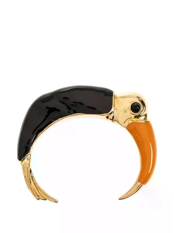 Chloé Toucans-motif Cuff Bracelet - Gold