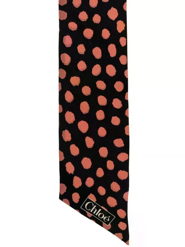 Chloé Spotted Silk Scarf
