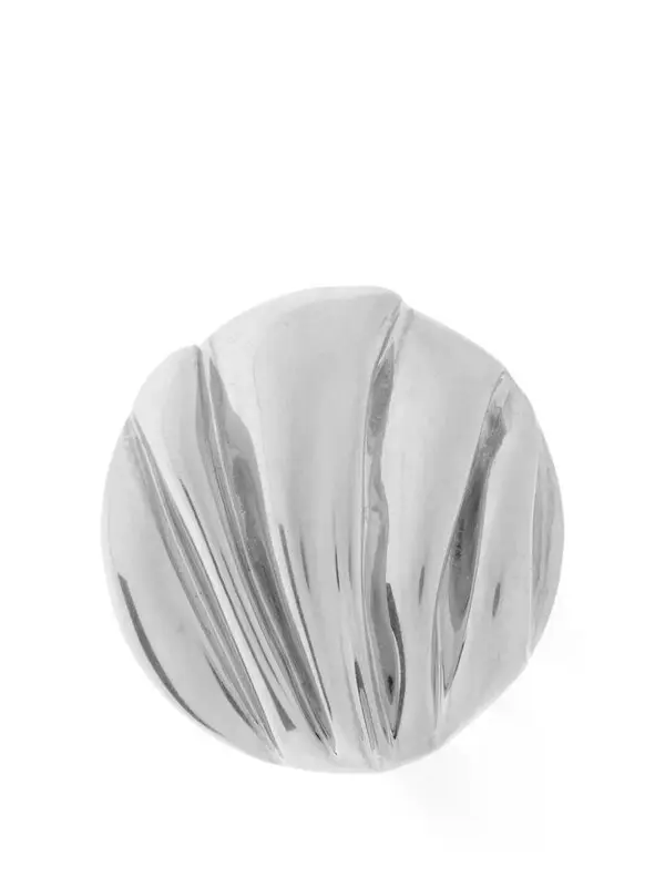Chloé Pleated Clip-on Earrings - Silver