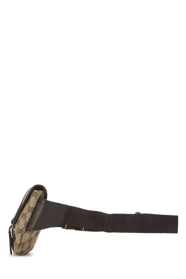 Gucci Original Gg Double Strap Waist Pouch - Brown