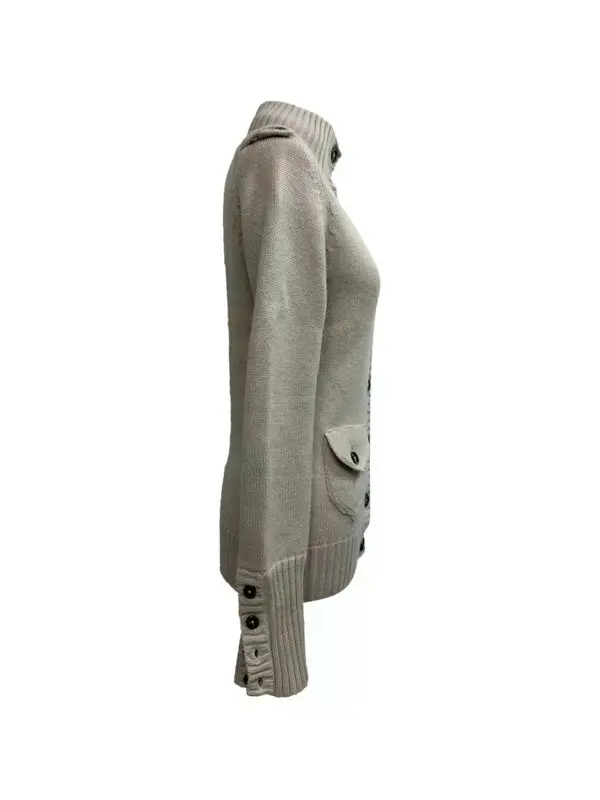 Burberry Button-detail Turtleneck Sweater