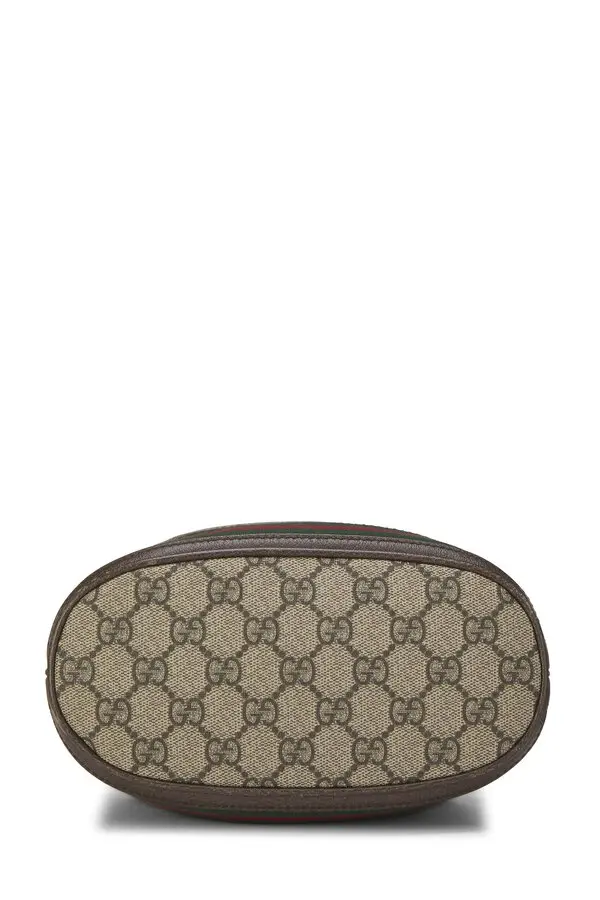 Gucci Gg Supreme Canvas Ophidia Bucket Bag - Brown