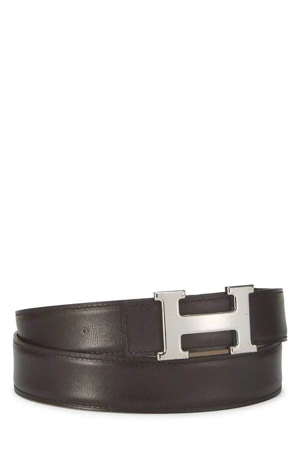 Hermès Reversible Constance Belt With Logo Buckle - Brown