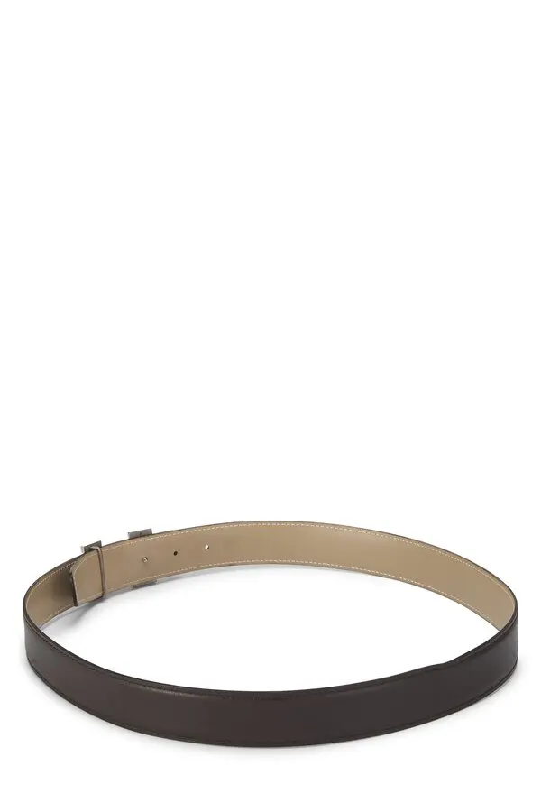 Hermès Reversible Constance Belt With Logo Buckle - Brown