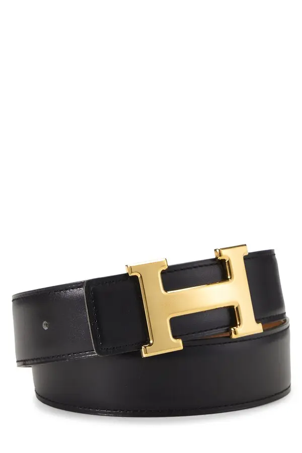 Hermès Box Reversible Constance Belt 70 - Black