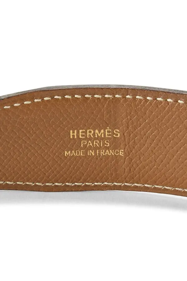 Hermès Constance Belt With Gold-tone 'h' Buckle - Black