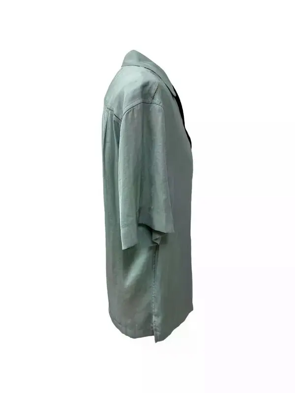 Dries Van Noten Camp-collar Satin Shirt