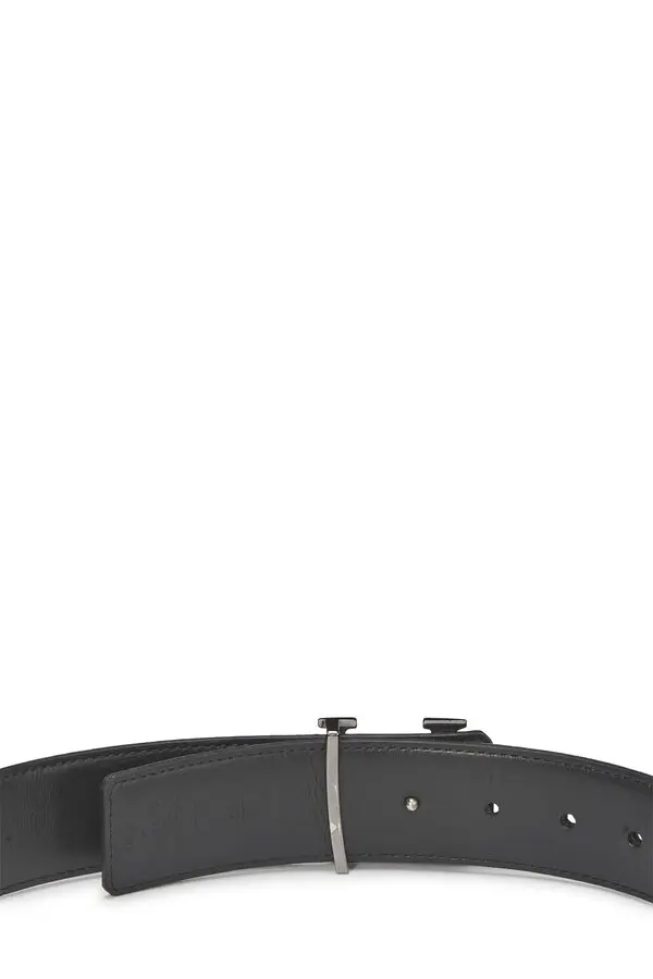 LOUIS VUITTON Monogram Eclipse Ceinture Initiales Belt