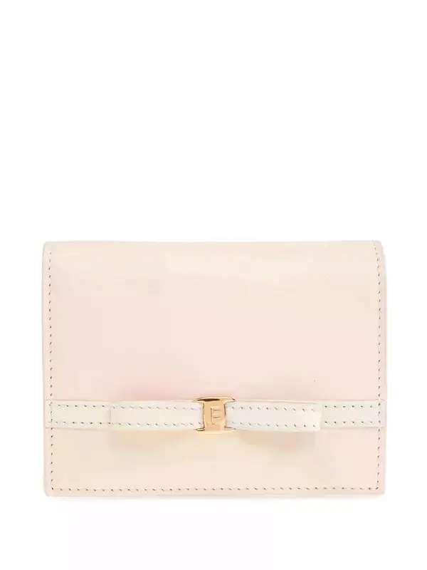FERRAGAMO Mini Bow Wallet - Pink