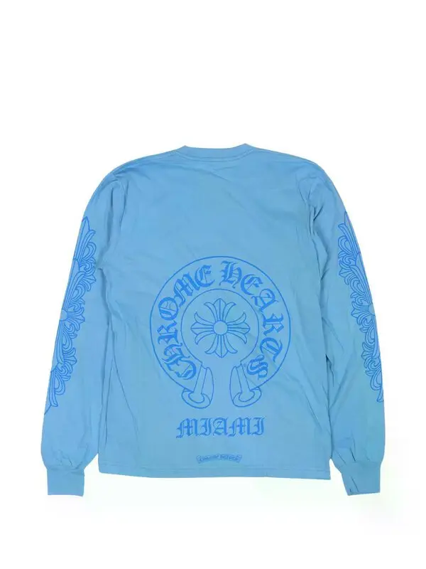 Chrome Hearts Miami Horseshoe Logo-print T-shirt - Blue