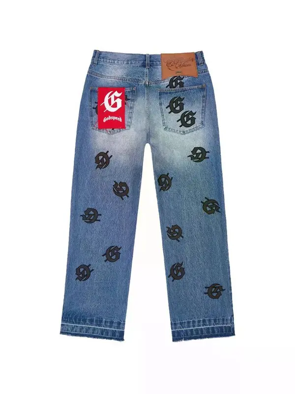 GODSPEED Infinity V2 Logo-patch Jeans - Blue