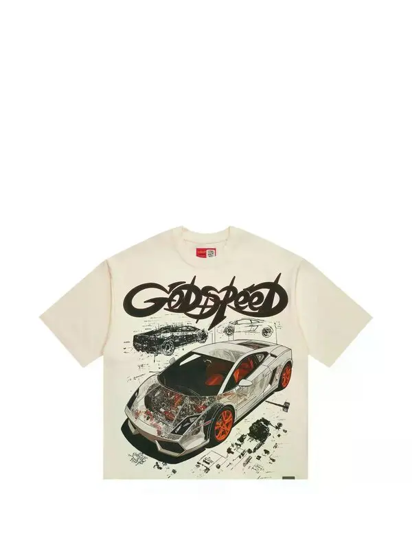 GODSPEED Graphic-print T-shirt - Neutrals